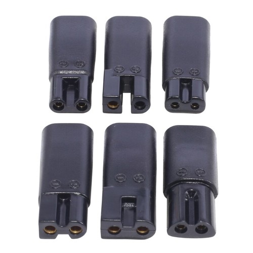 Type to 2 Pin Power Plug Connectors Type Female to 2 Pin Female Adapter ...