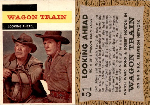 1958 Topps, TV Westerns, #51 Wagon Train, Ward Bond | eBay