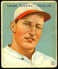 Goose Goslin - Baseball Trading Card Database