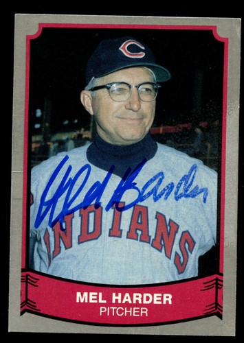 Mel Harder #205 signed autograph auto 1989 Pacific Legends Baseball ...