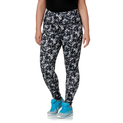 Women's Plus Leggings Black Print Size 3XL Everlast New | eBay