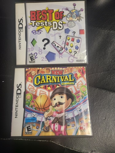 LOT OF 2 : BEST OF TESTS DS + NEW CARNIVAL GAMES (Nintendo DS, 2009 ...