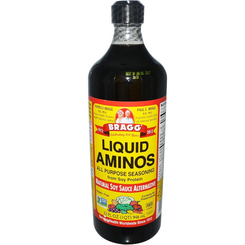 Liquid Aminos, Natural Soy Sauce Alternative, 32-Ounce Bottle , (Pack ...