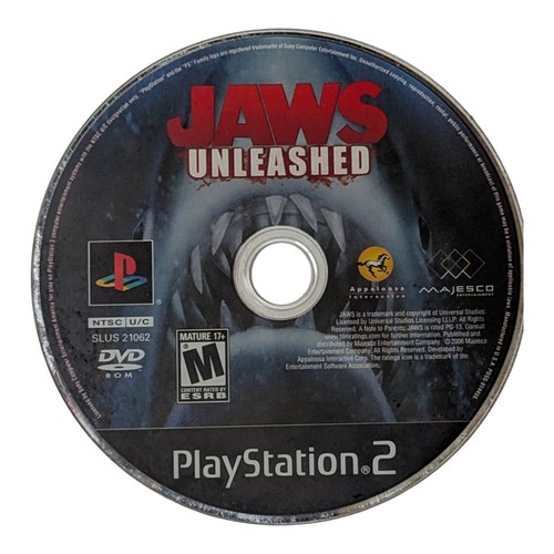 Jaws Unleashed (Sony Playstation 2, 2006 PS2) Disc Only Tested, Working ...