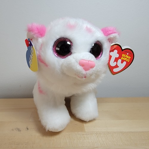 TY Beanie Baby - TABOR the Pink & White Tiger (6 inch)( Extra Ukraine ...