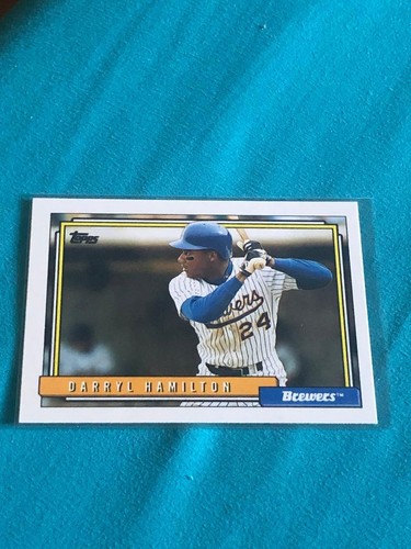 1992 Topps Baseball #278 Darryl Hamilton Milwaukee Brewers N5 | eBay