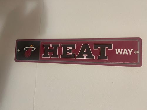 Miami Heat NBA Plastic Street Sign 3.75x19 FREE SHIP! | eBay