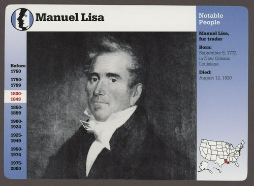 Manuel Lisa Grolier Story of America History Card Notable People | eBay