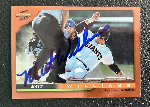 MATT WILLIAMS Signed 1996 Pinnacle Card autograph AUTO GIANTS | eBay