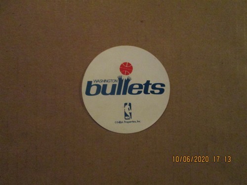 NBA Washington Bullets Vintage Defunct 1977-78 Team Logo 3 Inch Sticker ...