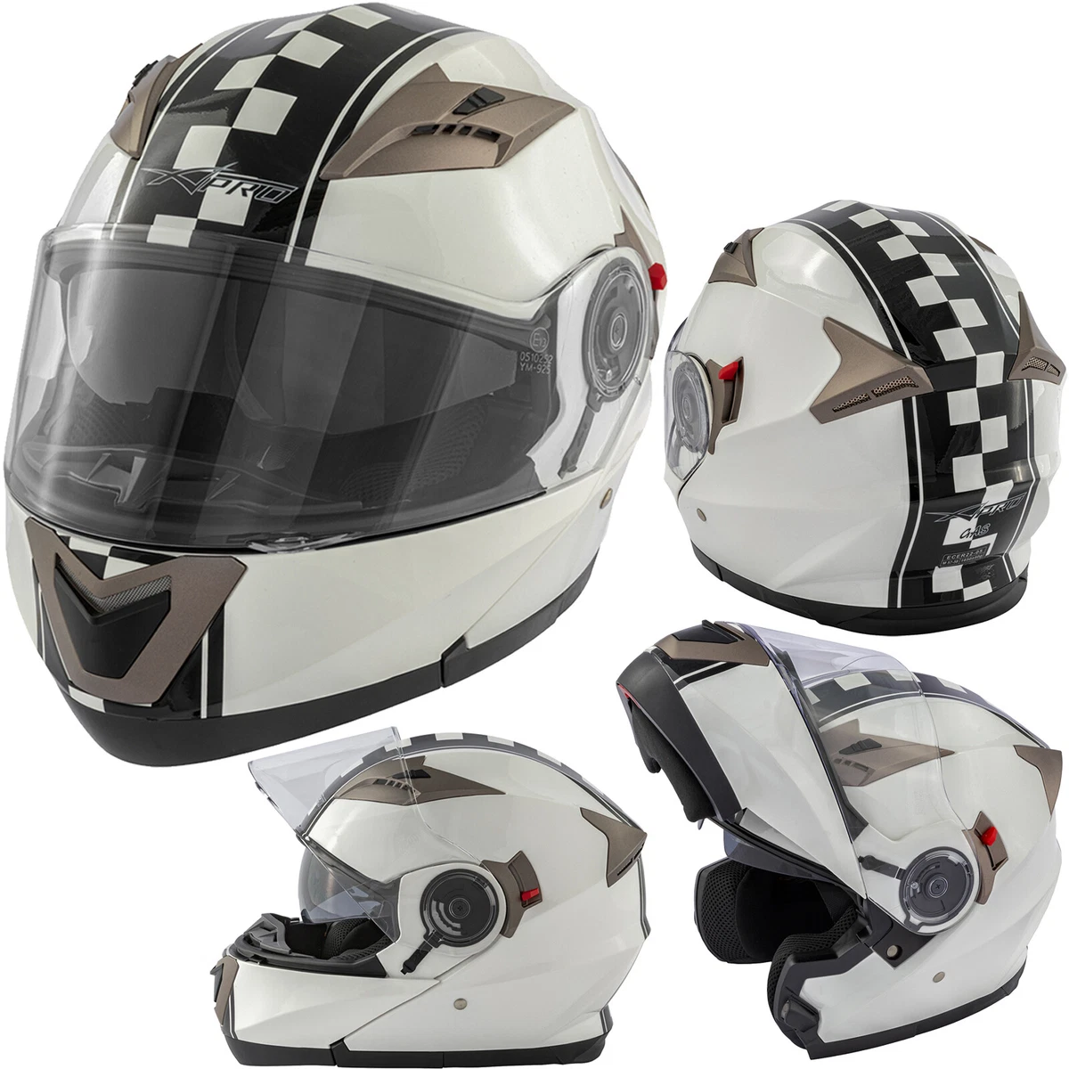 Casco Abatible Moto Deportive Diseño Con Lentes Certificado | Envío Gratis