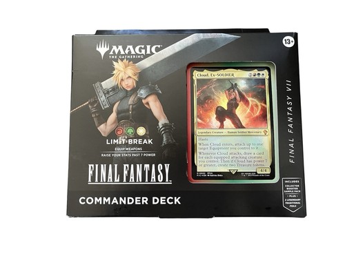 Magic The Gathering Final Fantasy VII 7 Limit Break Commander Deck ...