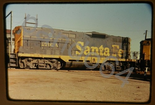 RR Train Slide ATSF Santa Fe #2792-A EMD GP7B DIESEL LOCOMOTIVE ~ HB19 ...
