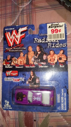 1999 WWF Radical Rides The Undertaker 1/64 Scale Purple Die Cast Car ...