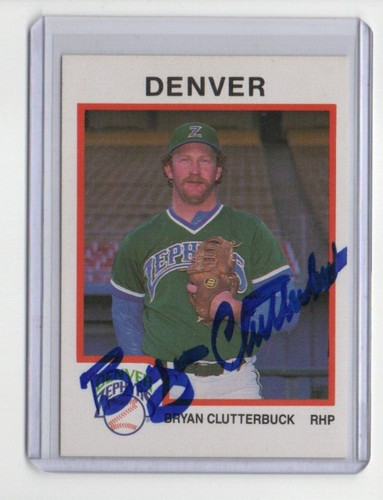 BRYAN CLUTTERBUCK DENVER ZEPHYRS 1987 PROCARDS IP/TTM AUTOGRAPH AUTO | eBay