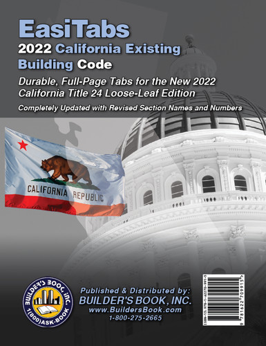 2022 California Existing Building Code Loose-Leaf EasiTabs | eBay