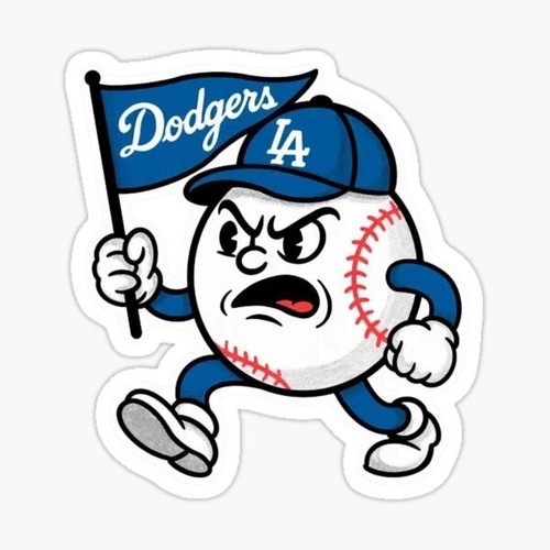 Los Angeles LA Dodgers Logo - Die Cut Sticker Size 3" x 3" | eBay