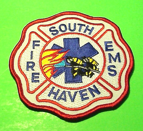 SOUTH HAVEN INDIANA IN FIRE / EMS 4" FIRE DEPARTMENT PATCH FREE ...