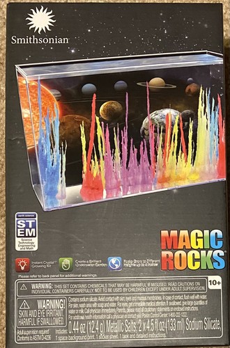Smithsonian Magic Rocks Instant Crystal Growing Kit STEM Earth Science ...