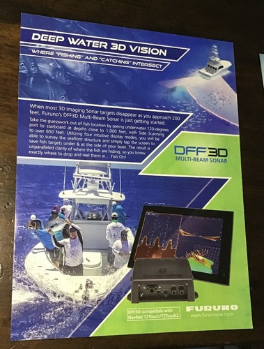 AD for the Furuno - DFF3D - Multi-Beam Sonar for Deep Water Fishing Ad#2463 | eBay