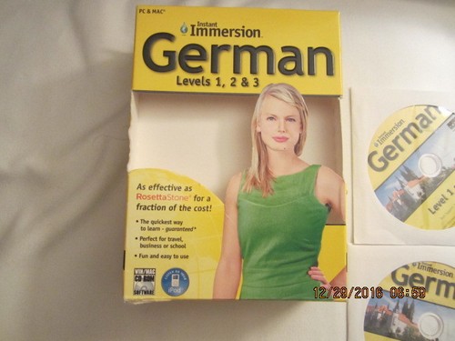 Preowned Instant Immersion GERMAN Levels 1, 2 & 3 (2009) | eBay