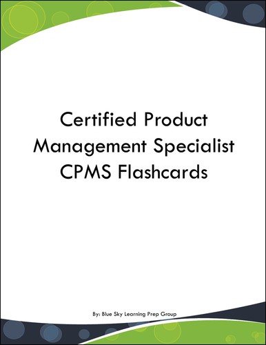 Certified Product Management Specialist CPMS Flashcards | eBay