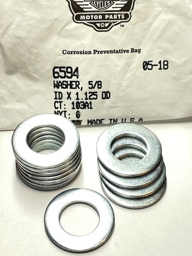 (1) ONE GENUINE OEM HARLEY-DAVIDSON 5/8 ID / 1.125 OD WASHER 6594 FAST ...