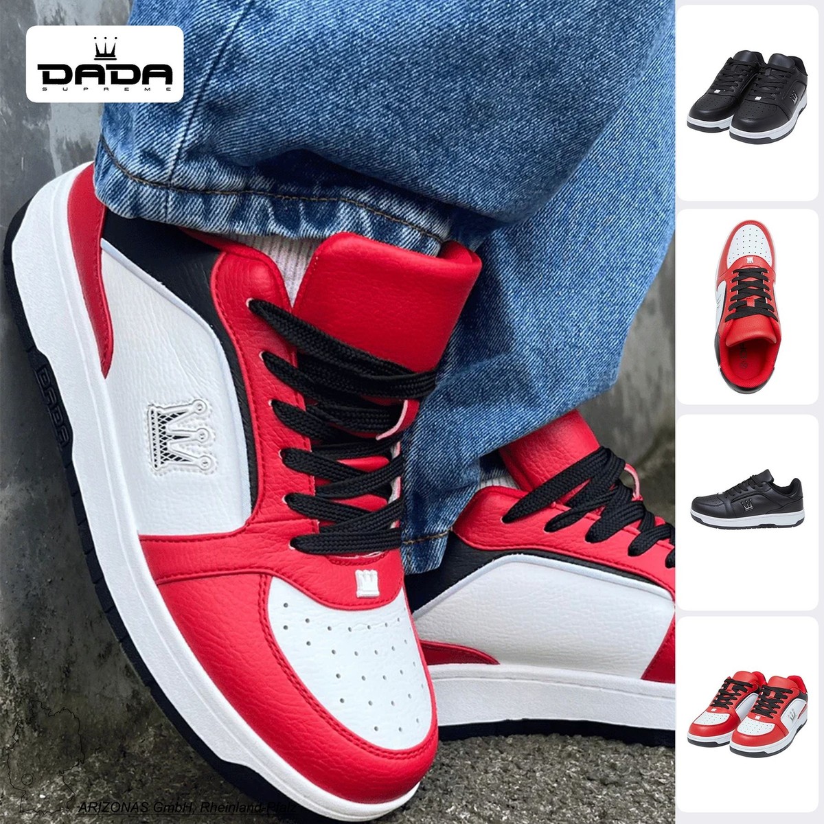 Chaussures Dada Bleues DADA SUPREME COURT COMBAT High Top Trainers