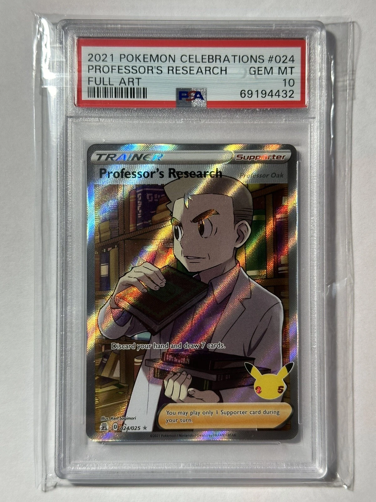 Professor's Research 2021 Celebrations #024/025 Holo (Full Art) PSA 10 ...