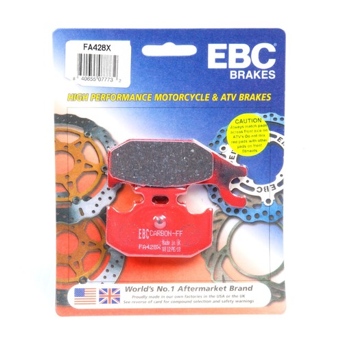 EBC "X" Carbon Graphite Brake Pad Carbon graphite - Rear Brake# FA428X ...