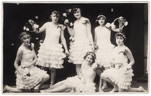 1930'S FLAPPER GIRLS night club cabaret dancer feminism liberation RPPC ...