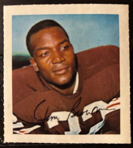 1964 Wheaties Jim Brown (HOF) Stamp, SHARP STAMP of FOOTBALL LEGEND ...