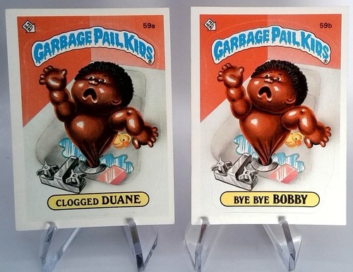 1985 GPK OS2 Garbage Pail Kids Series 2 Clogged Duane Bye Bye Bobby 59a ...