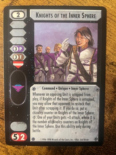 Battletech CCG TCG Card Game Rare Crusade Expansion Knights of the ...