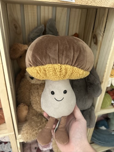 Jellycat London LARGE Amuseable Mushroom Toadstool Soft Plush Stuffed ...