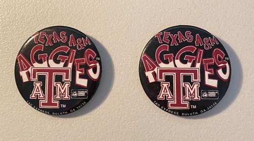 Vintage Texas A&M Aggies Pinbacks / Buttons - Set of 2 | eBay