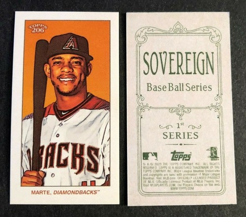 2020 Topps 206 T206 Mini Series 2 SOVEREIGN Back KETEL MARTE SP /113 ...