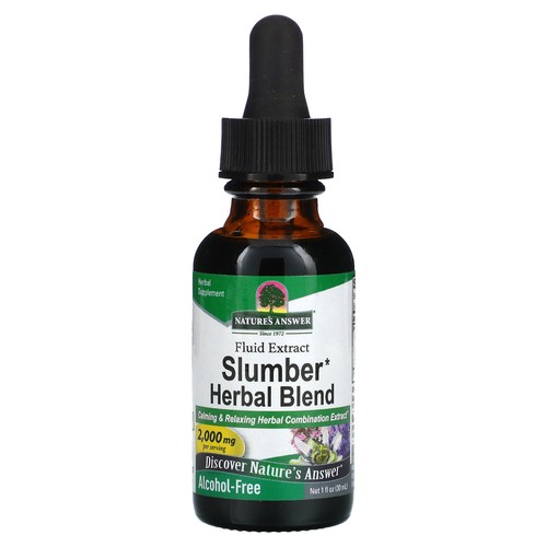 Nature's Answer, Slumber Herbal Blend, Alcohol-Free, 2,000 mg, 1 fl oz (30 ml) | eBay