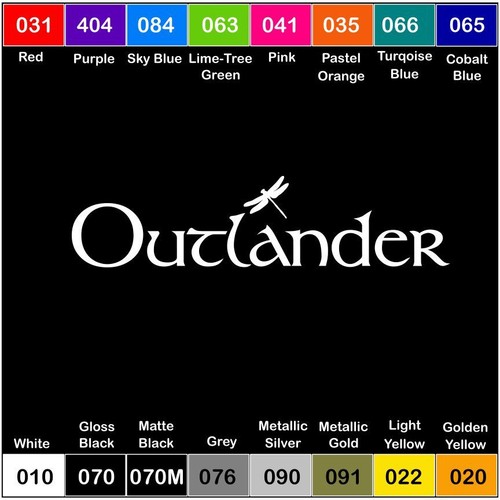 OUTLANDER Vinyl Decal Sticker Window Car dragonfly adventure outdoors ...