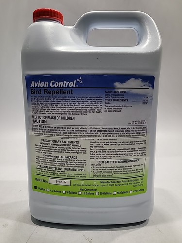Avian Control™ Bird Repellent - Gallon - Irritant to birds geese | eBay