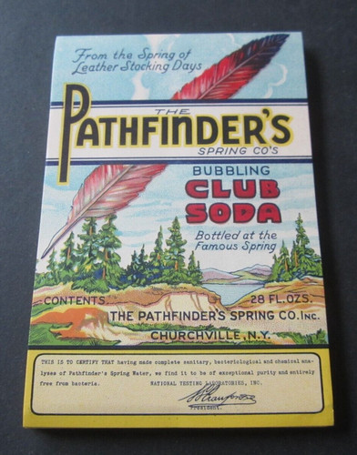 Lot of 50 Old Vintage PATHFINDER'S SPRING Co - CLUB SODA LABELS ...