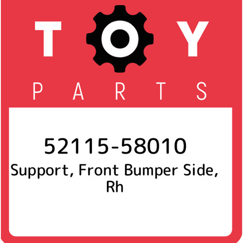 52115-58010 Toyota Support, front bumper side, rh 5211558010, New ...