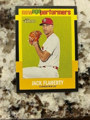 2020 TOPPS HERITAGE NEW AGE PERFORMERS CARD CARDINALS JACK FLAHERTY # ...