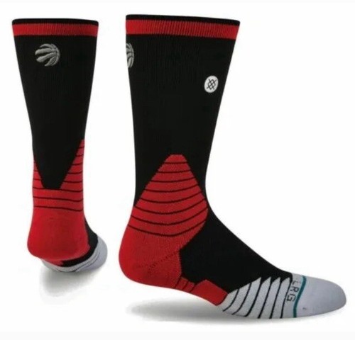 Stance NBA Fusion 559 Logo Crew Toronto Raptors Basketball Socks Size L ...