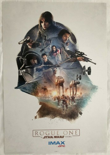 ROGUE ONE Star Wars IMAX AMC 1 of 3 Official Movie Poster Size 13x19 ...
