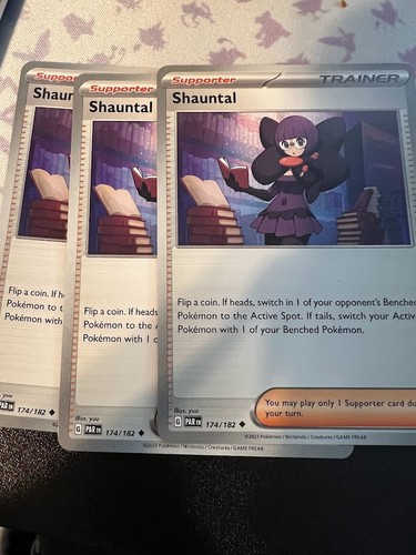 Shauntal ×3 - 174/182 - Paradox Rift - Trainer Playset UNCOMMON PLAYSET ...