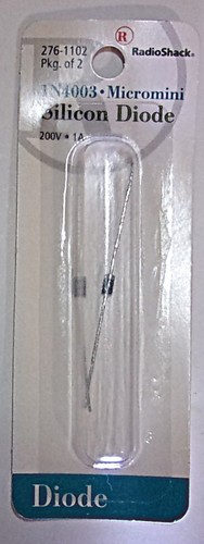 Radio Shack #276-1102 IN4003 Micromini Silicon Diode Pk 2 NEW | eBay