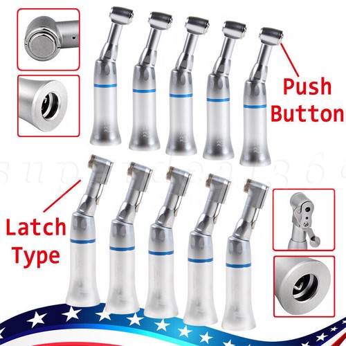 Dental Slow Low Speed Handpiece E-type Push Button/ Latch Contra-Angle ...