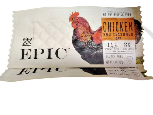 EPIC BBQ Seasoned Chicken Bars, 1.3oz, GF/KETO, BB 10/25, Lot of 30 ...