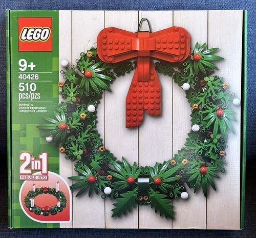 2020 LEGO 40426 Christmas Wreath & Centerpiece 2 in 1 NEW SEALED 510pcs ...